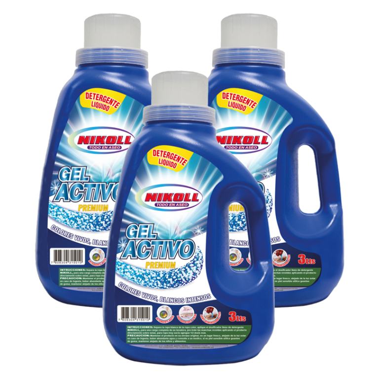 DETERGENTE LIQUIDO PREMIUM MARCA NIKOLL 3 LITROS - FerruChile - Insumos ...